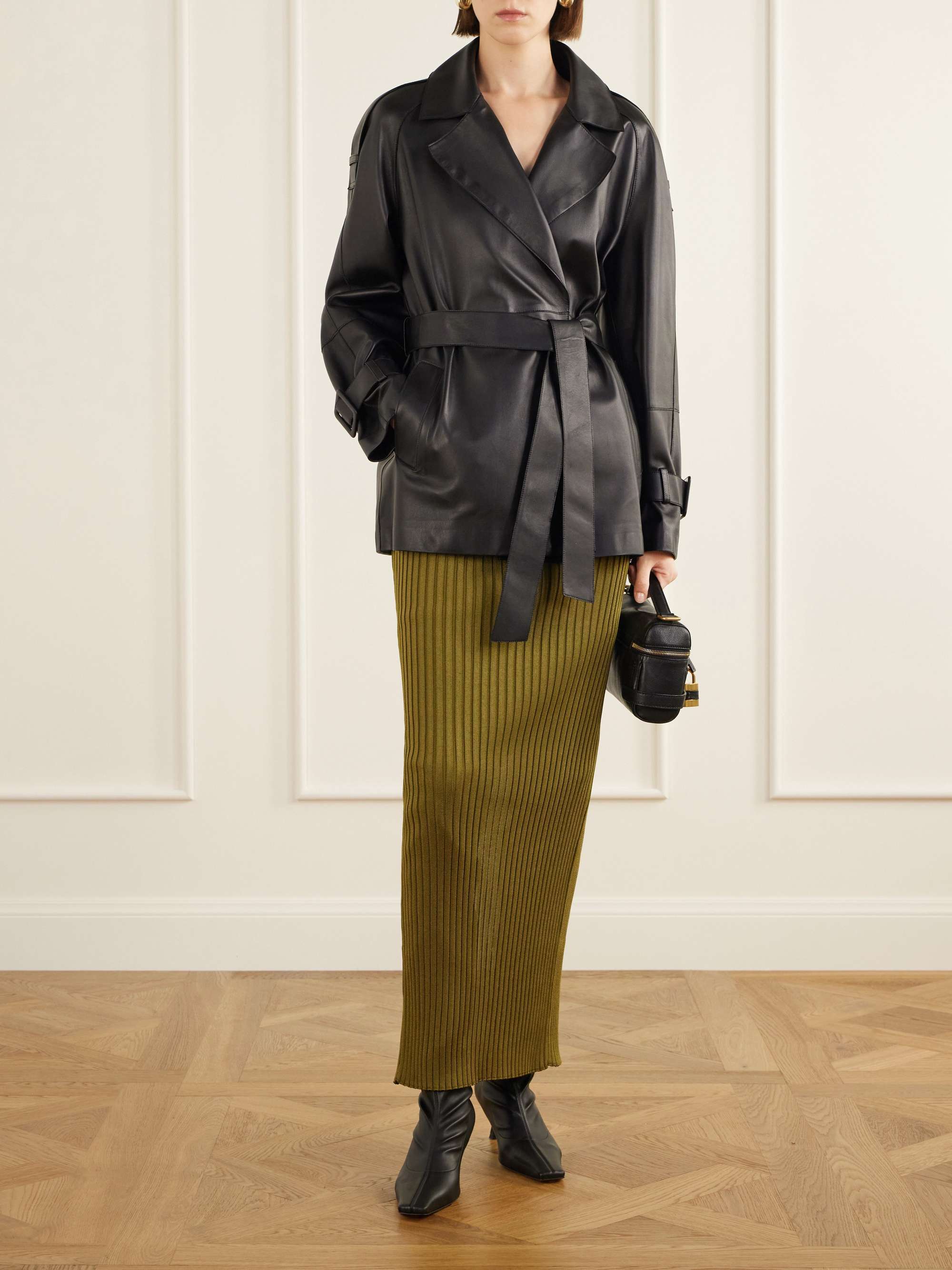 BALMAIN Balmain Ribbed Stretch Maxi Skirt